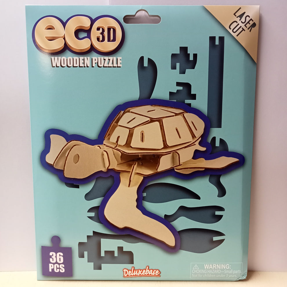Eco 3D Wooden Puzzle Sea Turtle – funjunctiontoys